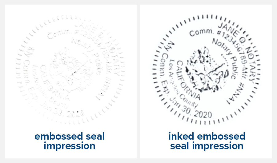 What’s the difference between ink stamp and embosser Notary seals? | NNA